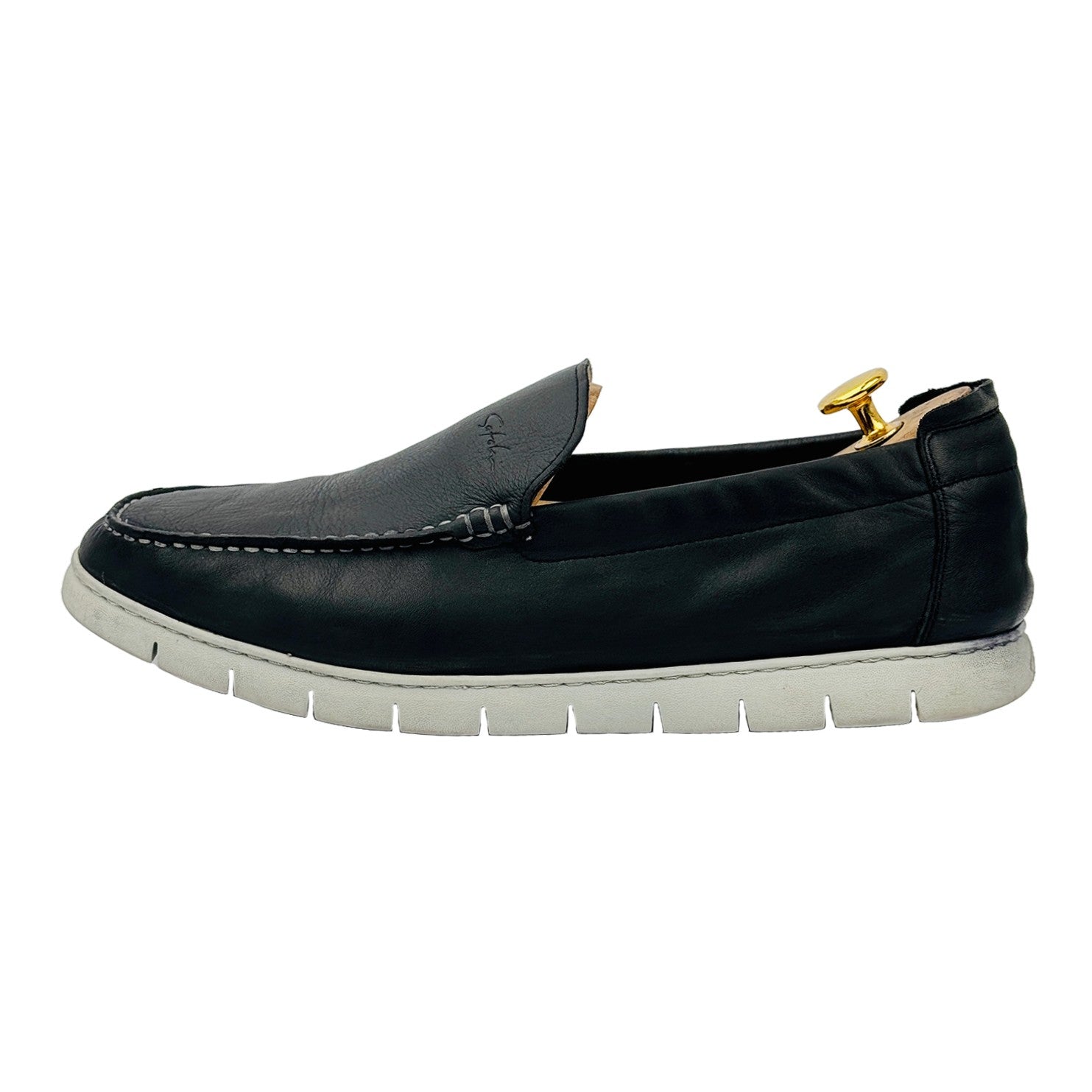 Satchi Men's Black Leather Slipon Shoes (Size 42) – Preloved Treasures.pk